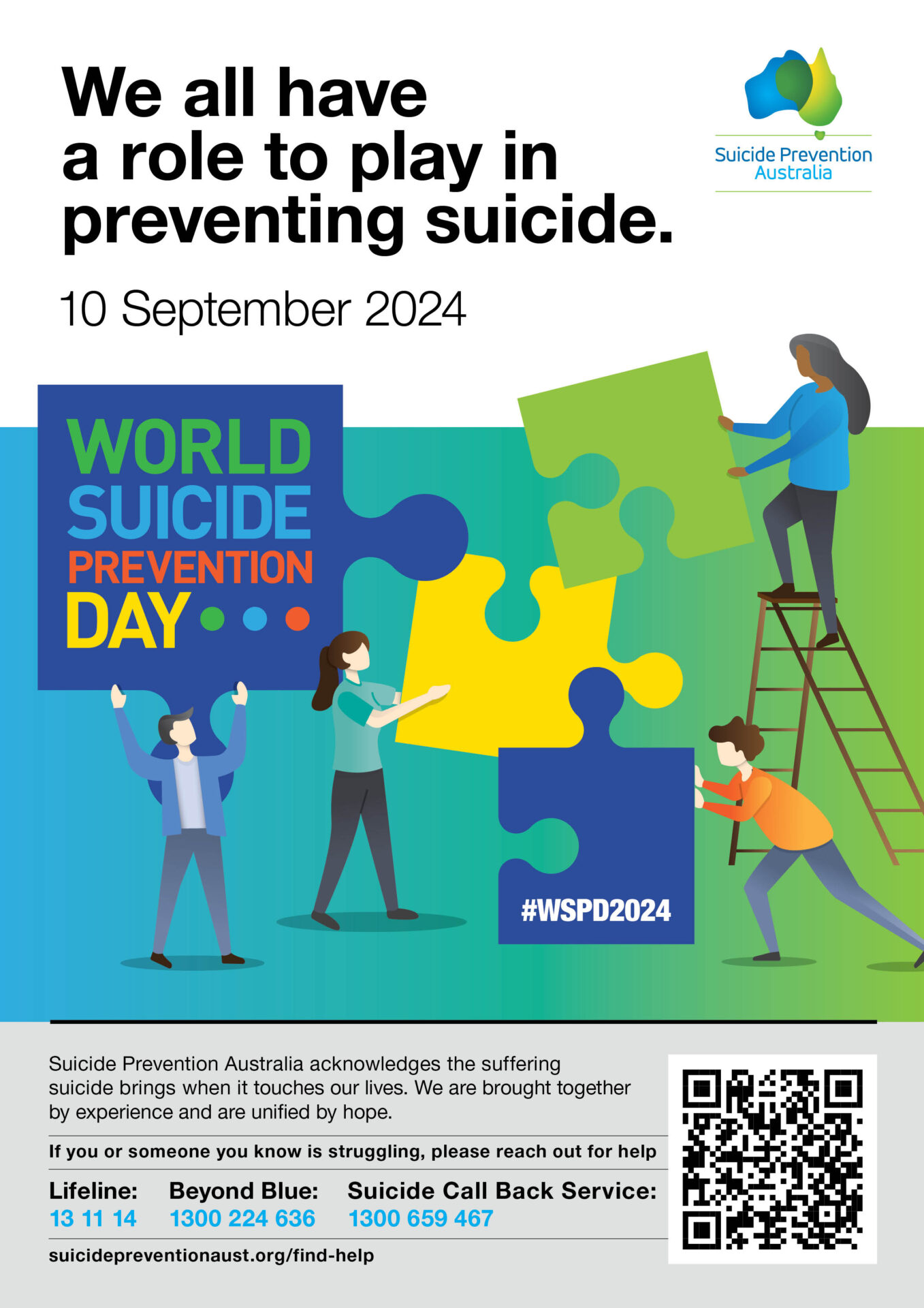 World Suicide Prevention Day: 10 September - Suicide Prevention Australia